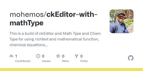 Github Mohemosckeditor With Mathtype This Is A Build Of Ckeditor And Math Type And Chem Type