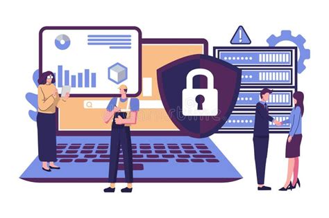 General Rules For Data Protection Gdpr Control Over Data Personal Flat Vector Illustration