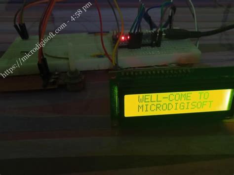 Interfacing Lcd With Arduino Nano Board