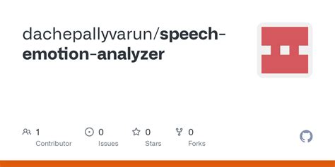 Github Dachepallyvarunspeech Emotion Analyzer