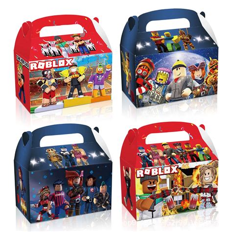 60 48 24pcs Roblox Theme Game Birthday Party Decoration T Boxes