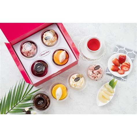 하겐다즈 아이스크림 컵케이크 4종 세트 출시