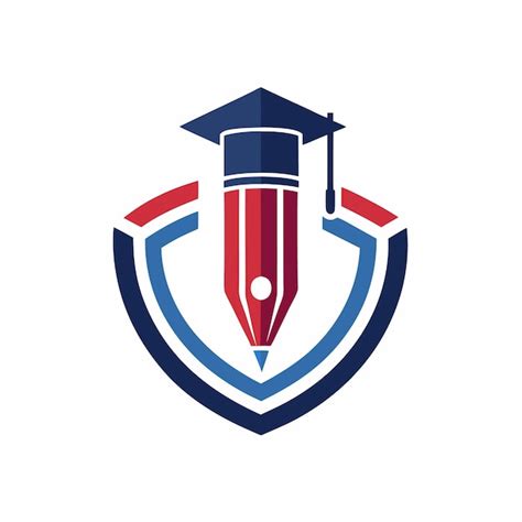 Premium Vector Sleek Educational Logo With Pen Design