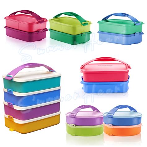 Tupperware Click To Go Rectangular 900ml Round 880ml Shopee Malaysia