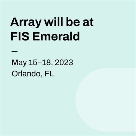 Array On Linkedin Fintech Fisemerald Techleaders Arrayinnovation