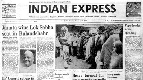 December 26 Forty Years Ago Up Bihar By Elections The Indian Express