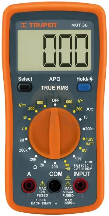 Truper Mut 36 Digital Multimeter Instruction Manual