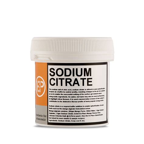 Sodium Citrate 500g Craic Foods
