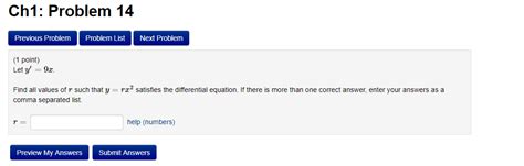 Solved Ch1 Problem 14 Previous Problem Problem List Next