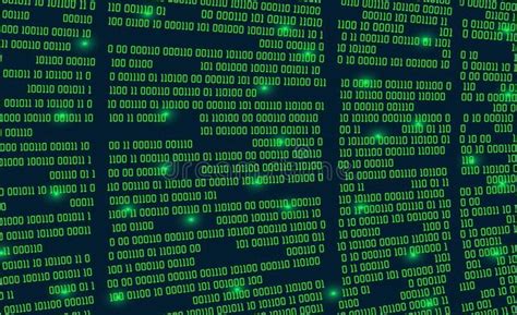 Abstract Technology Binary Code Background