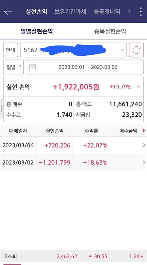 블라인드 주식·투자 수익현황 보고드립니