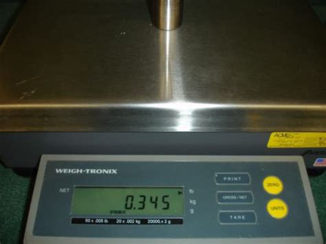 Weigh Tronix Model 3632b 20 50lb Bench Scale