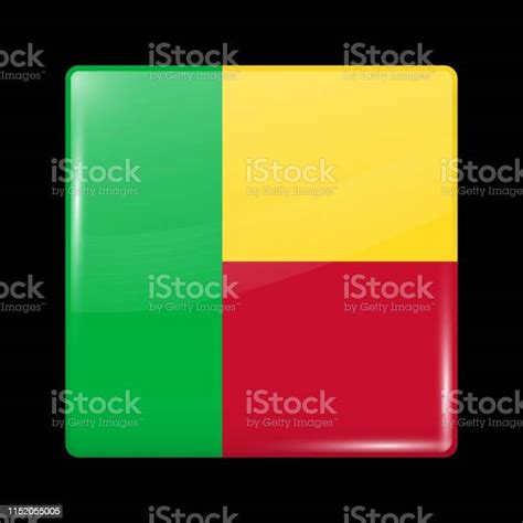 베냉의 국기입니다 광택 아이콘 사각형 모양입니다 벡터 버튼 0명에 대한 스톡 벡터 아트 및 기타 이미지 0명 Kingdom Of Dahomey 국기 Istock