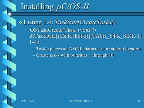 PPT MicroC OS II The Real Time Kernel Prof Sung Jo Kim Babe Of Computer Science And