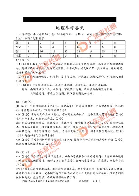 2023汕头二模各科试卷及参考答案汇总（已更新） 高考100