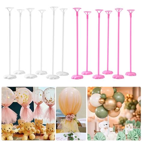생일 풍선 스탠드 풍선 홀더 풍선 홀더 베이비 샤워 튜브 풍선 스틱 결혼식 생일 파티 장식
