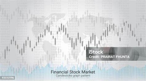 주식 시장 외환 투자 거래 개념 촛대와 낙관적인 패턴 이며 곰 같은 금융 차트 보안 파생 또는 통화의 설명 가격 움직임에 적합 한 스타일 가격에 대한 스톡 벡터 아트 및