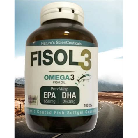 Fisol 3 Omega 3 Fish Oil 100 Capsule Shopee Malaysia