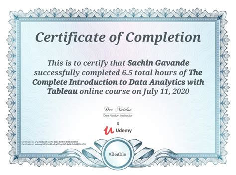 Sachin G On Linkedin Udemy Certification Udemy Dataanalytics