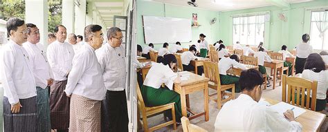 ပြည်ထောင်စုဝန်ကြီး ဒေါက်တာညွန့်ဖေ ၂၀၂၅ ခုနှစ် တက္ကသိုလ်ဝင်စာမေးပ