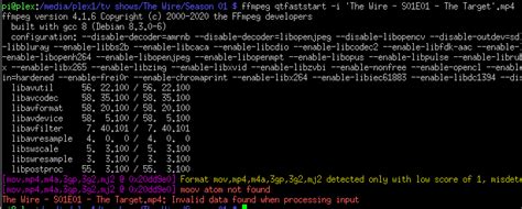 Moov Atom Not Found On Raspberry Pi Linux Rffmpeg