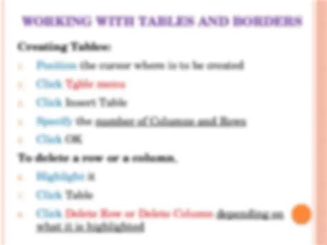 Introduction To Ms Word Lecture Notes Computer Applications Docsity