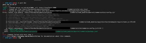 Failed To Load Next Config Js Issue Vercel Commerce GitHub