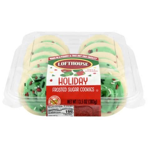 Lofthouse Holiday Frosted Sugar Cookies 10 Ct 135 Oz Dillons Food