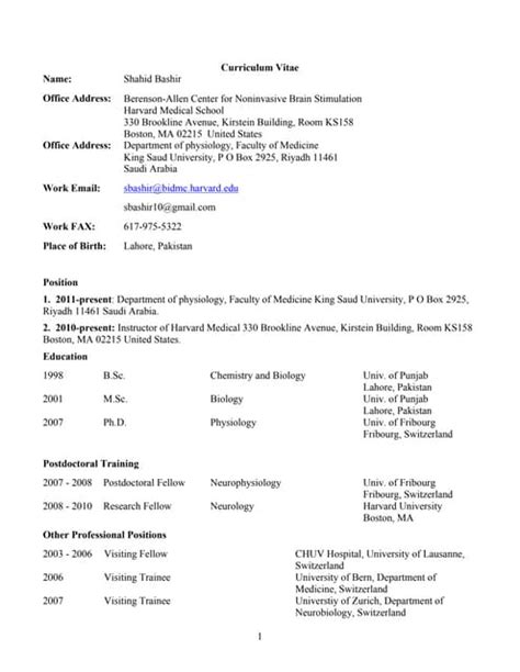 Shahid Bashir H K Cv Update Pdf