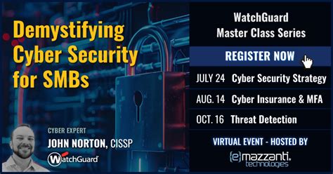 Cyber Security Master Class Series An Emazzanti Virtual Event
