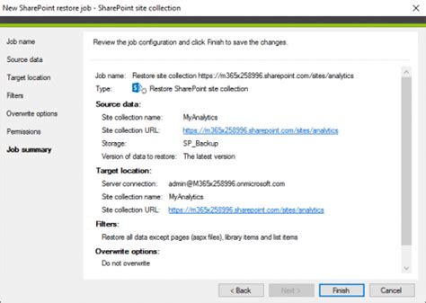 Restoring Backed Up Data Restoring SharePoint Backup CodeTwo Backup User S Manual