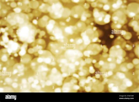 Abstract Gold Glow Glittering Particles Bokeh Sparkle Effect Event Festive Holiday Happy New