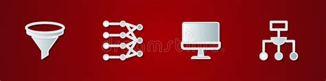 Set Funnel Or Filter Neural Network Computer Monitor And Algorithm