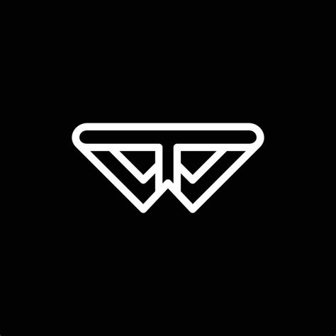 Letter Tw Monogram Geometric Logo 10848081 Vector Art At Vecteezy