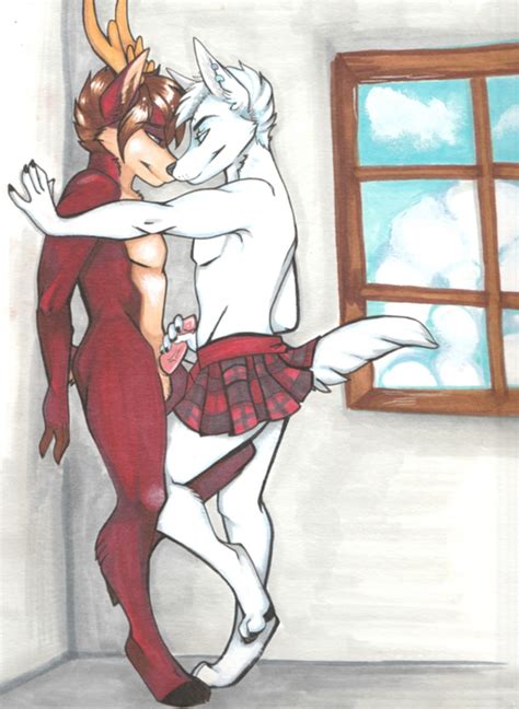 Rule 34 2016 Against Wall Antlers Balls Brown Hair Canine Cervine