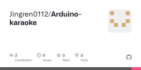 Github Jingren0112arduino Karaoke