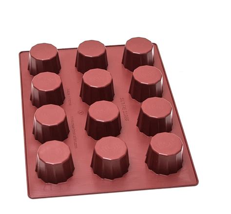 Origami Silicone Cylinder Mould 12 Cavities Ø65x45 Mm 115 Ml Maé