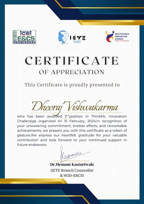 Dheeraj Vishwakarma On Linkedin Thinkml Iete Altair Ai