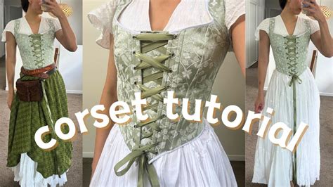 Making A Fantasy Corset Bodice Front Lacing Sewing Tutorial In 2025
