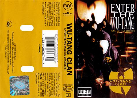Wu Tang Clan Enter The Wu Tang Chambers Cassette Album Misprint R