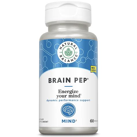 Natural Balance Brain Pep Brain Function Supplement With Ginkgo