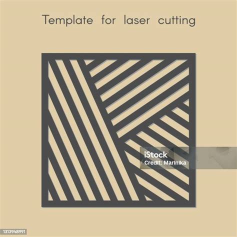 레이저 절단을위한 템플릿 나무 금속의 패널스텐실 기하학적 패턴 금속에 대한 스톡 벡터 아트 및 기타 이미지 금속 기하