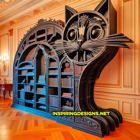 These Giant Cat Shaped Bookcases Will Have You Feline Fine About Your