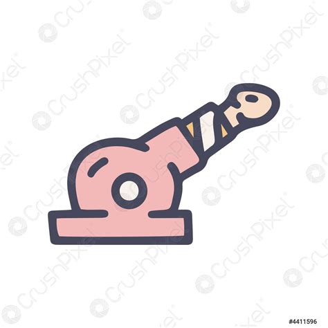 Sex Machine Color Vector Doodle Simple Icon Stock Vector