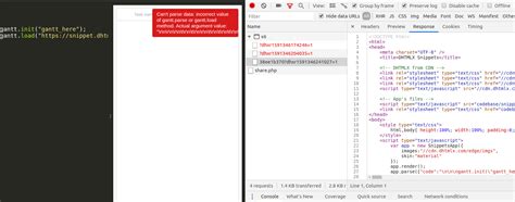 Gannt Ganttload Error On Chrome And Firefox Gantt Dhtmlx