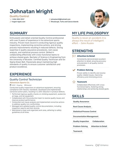 3 Quality Control Resume Examples And How To Guide For 2024