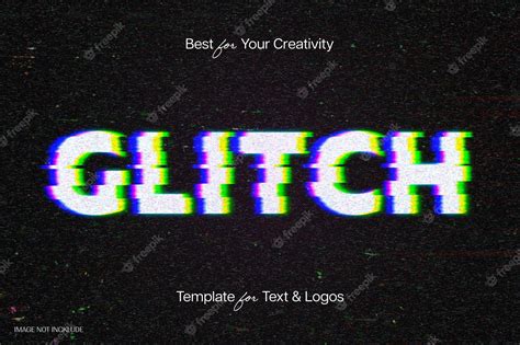 Premium Psd Glitch Text Effect