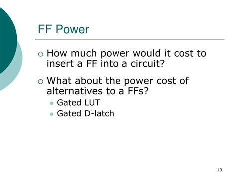 ppt using negative edge triggered ffs to reduce glitching power in