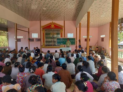 ငဖဲမြို့နယ် ပေါင်းကလေးကျေးရွာတွင် ပြည်သူ့စစ်မှုထမ်းဥပဒေဆိုင်ရာ သိကောင်းစရာများ အသိပညာပေးဆွေးနွေး