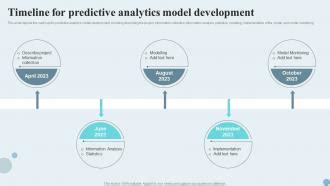 Timeline For Predictive Analytics Model Development Ppt Styles Images PPT PowerPoint